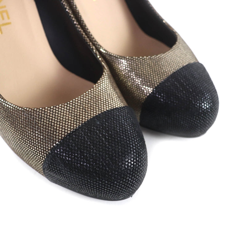 CHANEL pumps Women Almond toe with rhinestone COCO Mark シャネル パンプス レディー ...